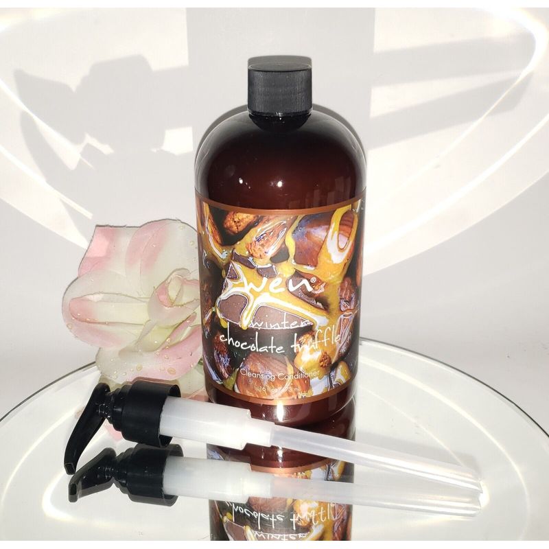 Wen Cleansing Conditioner Shampoo 16oz WINTER CHOCOLATE TRUFFLE Chaz ...