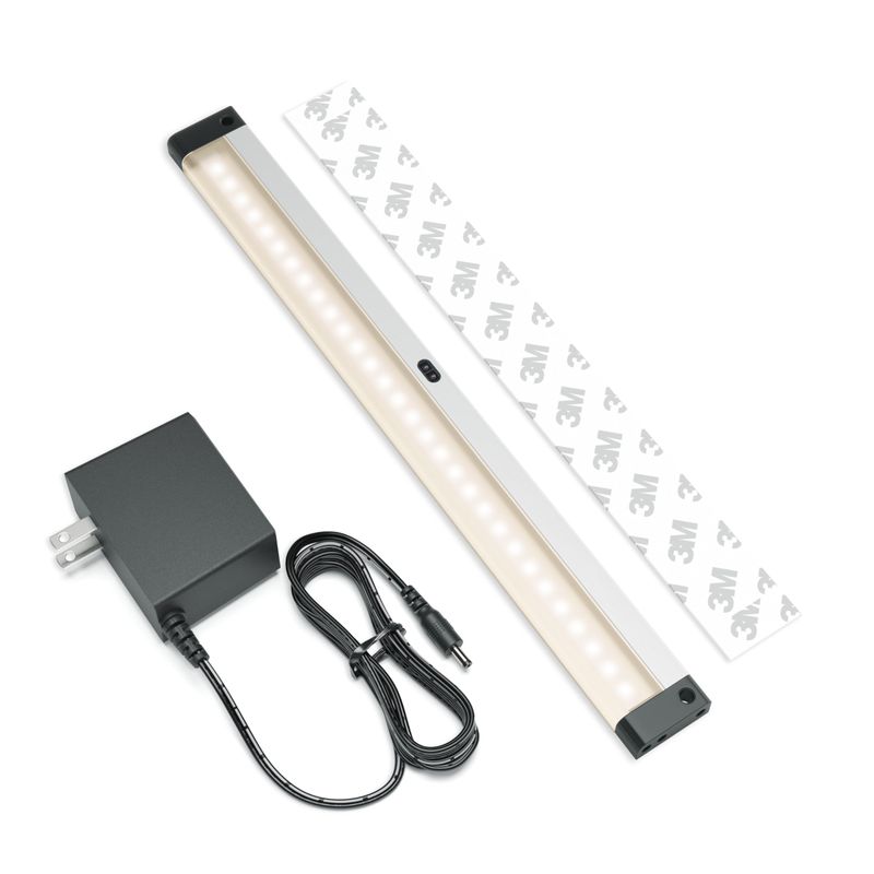 EShine Hand Wave Activated Under Cabinet LED Lighting Kit, Dimmable, 1 ...