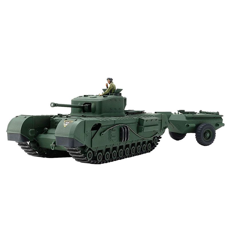 TAMIYA 32594 1:48 British Tank Churchill Mk.VII Crocodile, Model ...