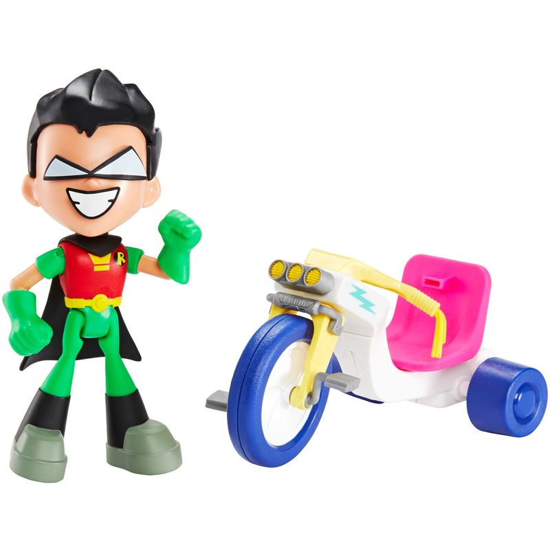 DC Comics Teen Titans GO! to The Movies Robin & Time Cycle Figure ...