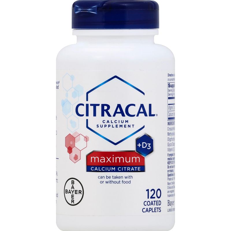 Citracal Max Size 120ct Citracal Calcium Citrate with Vitamin D Maximum ...