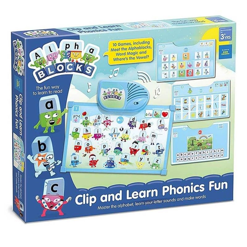 Alphablocks Clip & Learn Phonics Fun Toy - Develop Letter Sounds ...