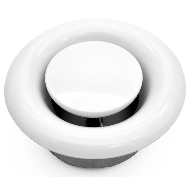 H&C VENT Exhaust Air Diffuser with Connector & Valve │ Ventilation ...