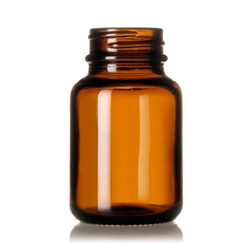 60 cc pill packer amber glass jar 64 jars per pack. Lids included 33/ ...