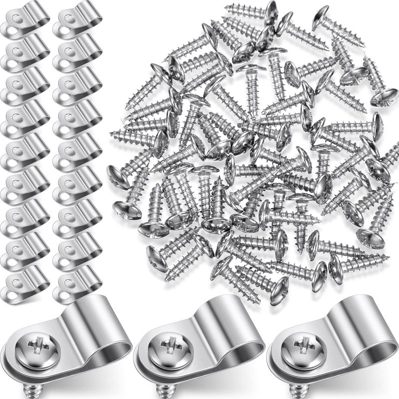 60 Pcs Wire Fence Clips Fence Wire Clamps Cattle Panel Clamps with 60 ...