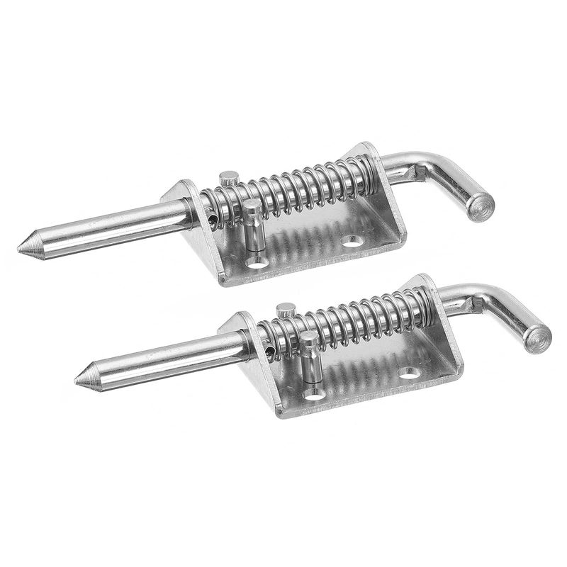 uxcell Set of 2 10x135mm Bucket Bolt Latch - Stainless Steel Spring ...