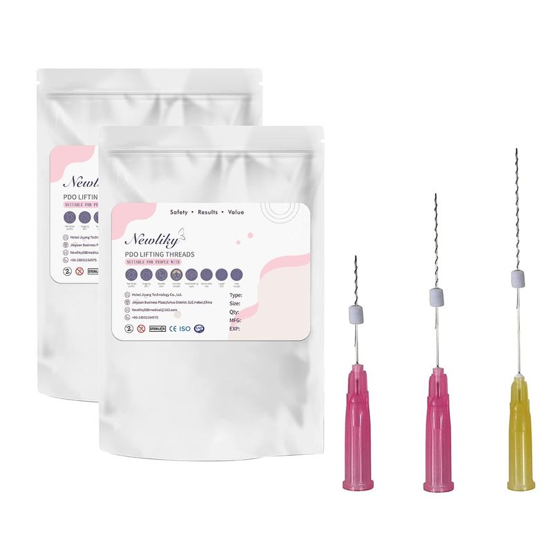 Pdo Threads for Face Lift Mono Screw Type (30G13MM) Smoothing Wrinkles PDO Thread Lift for Whole ...