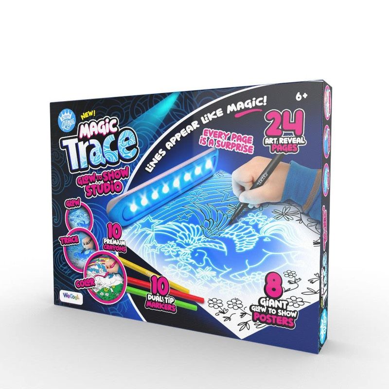 Magic Trace Light Bar Kids Learn to Draw Starter Pack | Creative Fun for Boys and Girls | 24 ...
