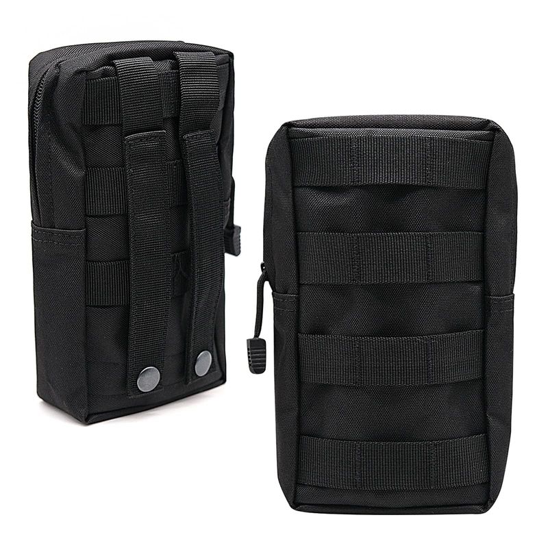 2 Pcs Molle Pouches Tactical Waterproof EDC Bag Small Military Waist ...