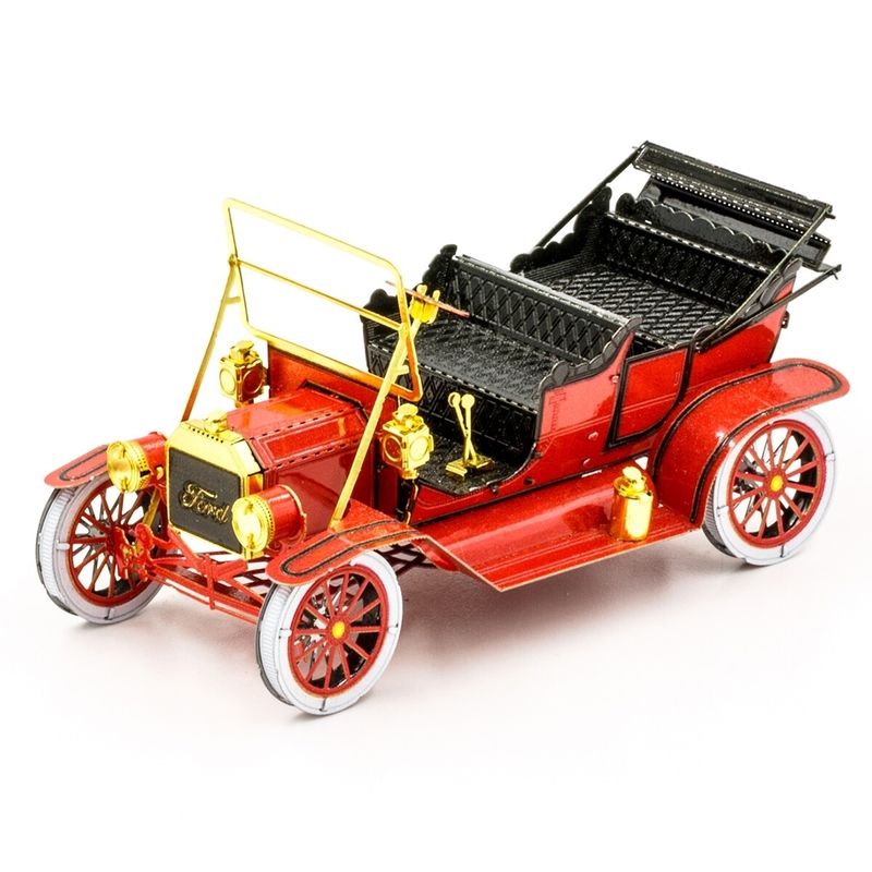 Fascinations Metal Earth 1908 FORD MODEL T (Red Color) 3D Steel DIY ...