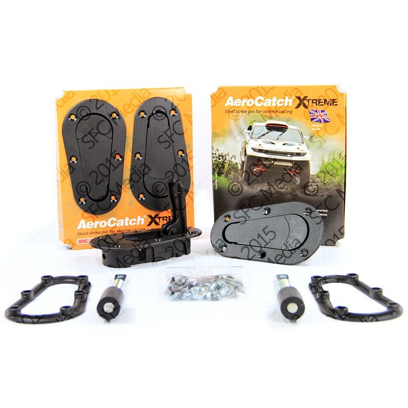 Aerocatch 120-4000 Xtreme Plus Flush Hood Latch and Pin Kit - Black ...