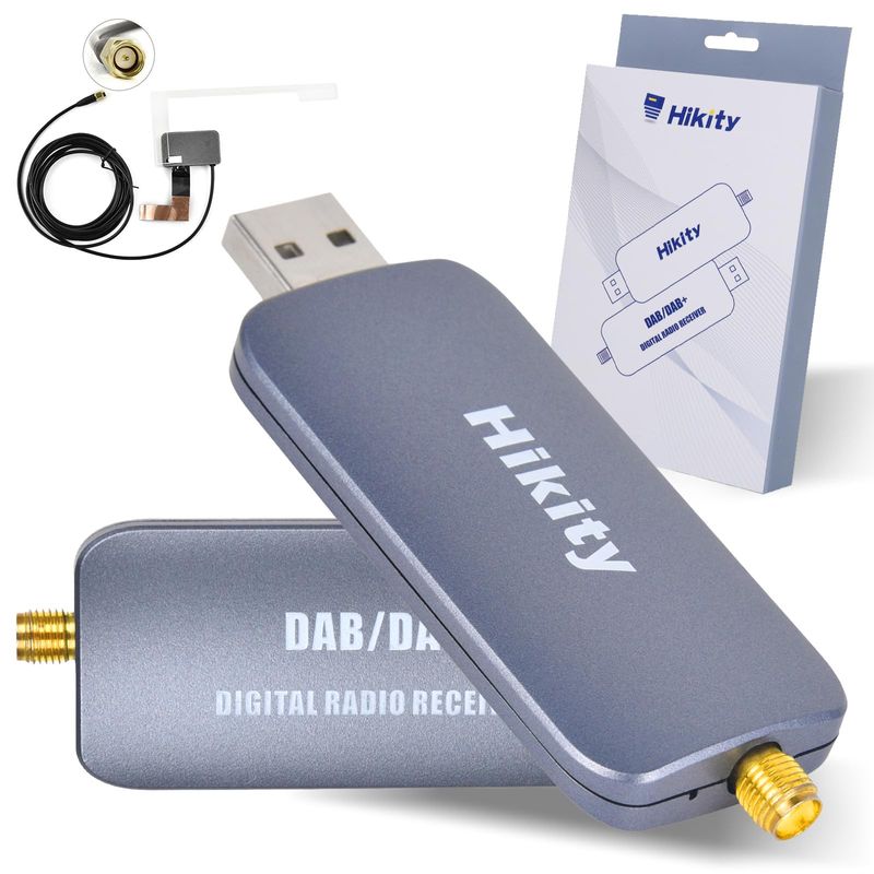 Hikity DAB/DAB+ Car Kit Digital Radio Antenna Receiver, Box Radio ...