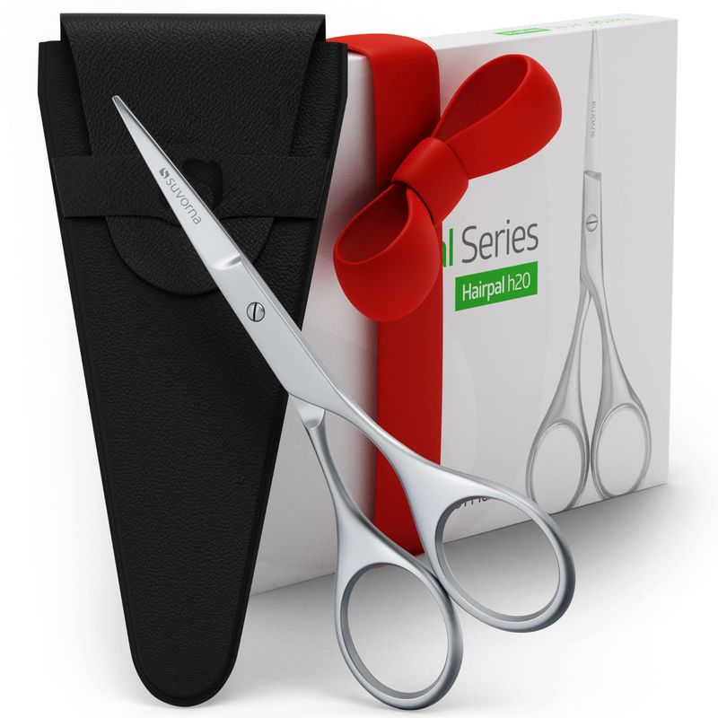Suvorna 4.5" Beard scissors for men, Moustache scissors for men ...