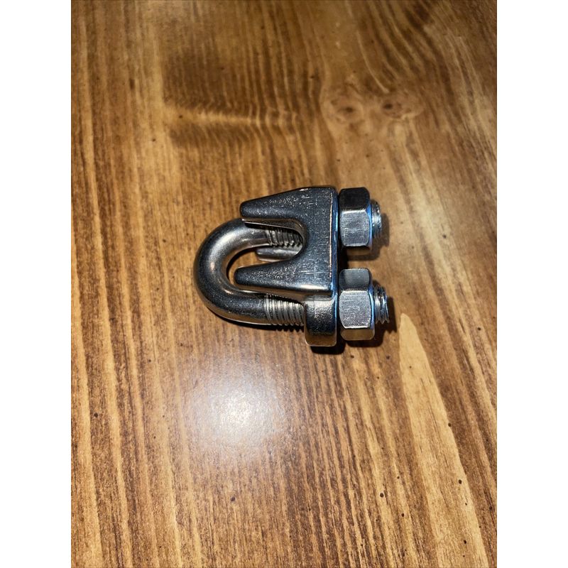 Cable Clamp M12 316 Stainless Steel for 12mm Diameter Cable - Wire Rope ...
