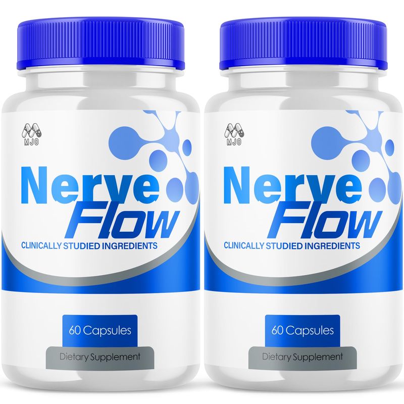 (2 Pack) Nerve Flow Capsules, Official NerveFlow Nerve Support Pills with All Natural ...