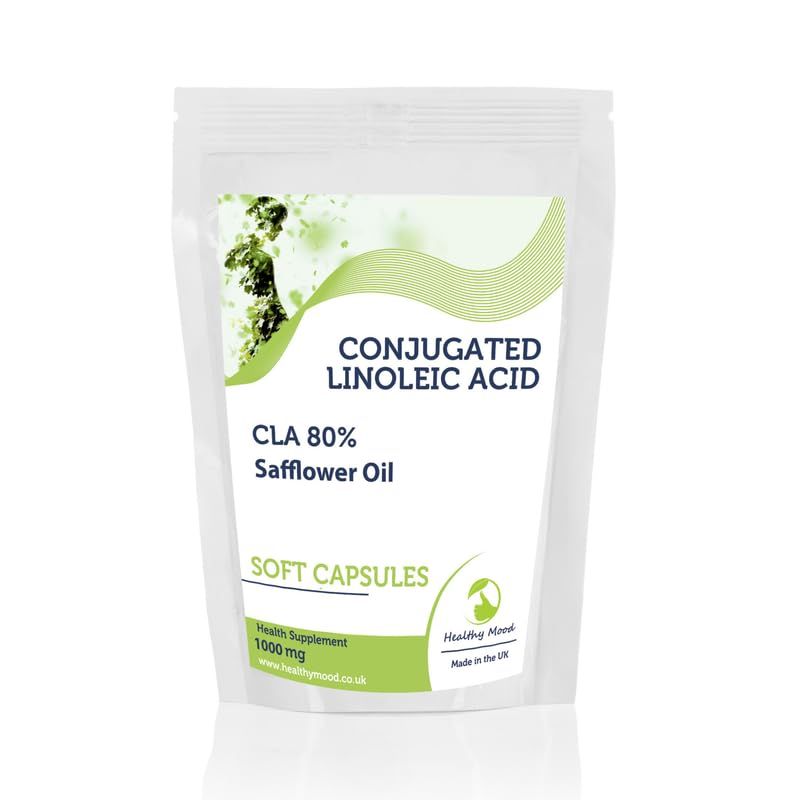 Conjugated Linoleic Acid 1000mg CLA 80% 60 Soft Capsules: UK-Made ...