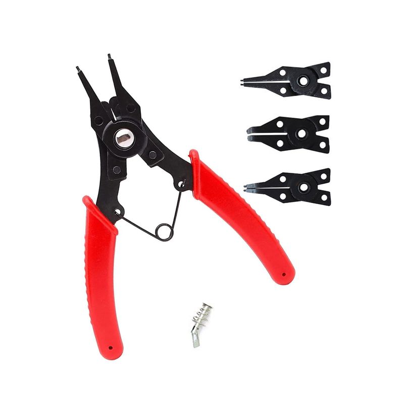 Snap Ring Pliers, Multi-Angle Holding Ring Pliers, Set of 4, Internal ...
