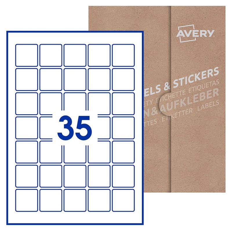 Avery Square Glossy Paper for Laser Printers, A4 Sheet of Labels ...