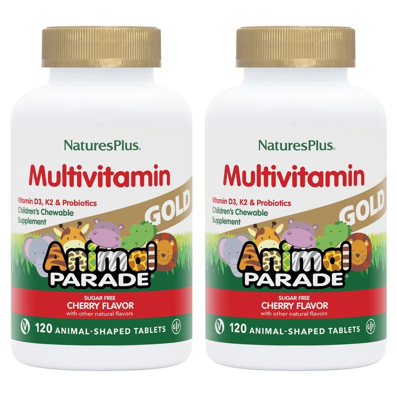 NaturesPlus Animal Parade Gold Children's Chewable Multivitamin ...