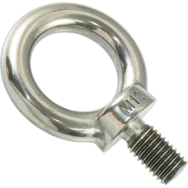 Himejiya IB-12M Stainless Steel Eye Bolt #12 (Nominal 0.5 inches (12 mm ...