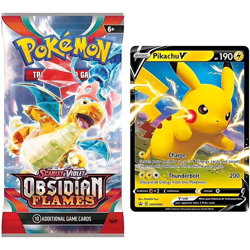 Pokémon TCG Booster Pack & Ultra Rare Card Bundle | Includes EX, V ...