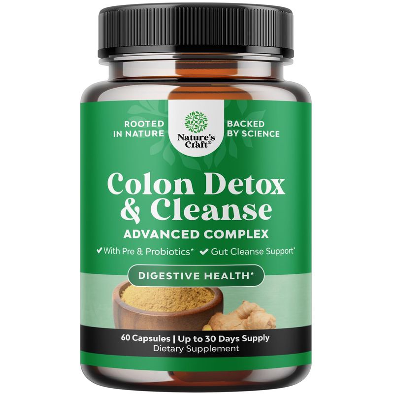 Colon Cleanser & Detox - Lactobacillus Acidophilus Probiotic Supplement ...