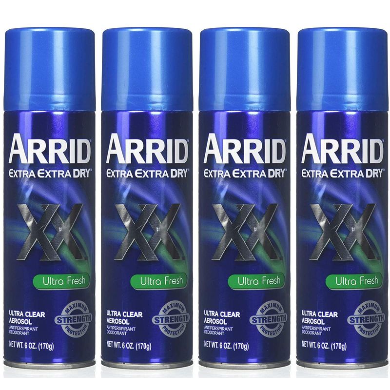 ARRID XX Ultra Clear Anti-Perspirant Deodorant Spray, Ultra Fresh 6 oz ...