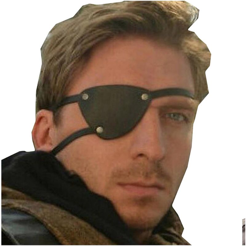 LKYLVEE Retro Single Eye Patch - Black Eye Patches - PU Leather Pirate ...