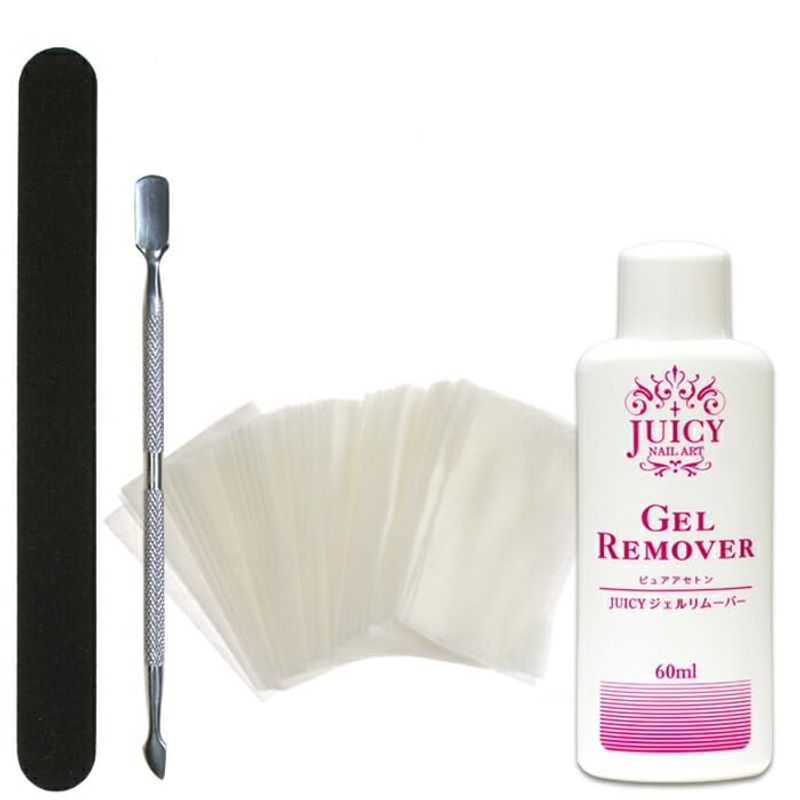 Gel Off Basic Set, Gel Nail Off Kit, Gel Remover, 2.4 fl oz (60 ml ...