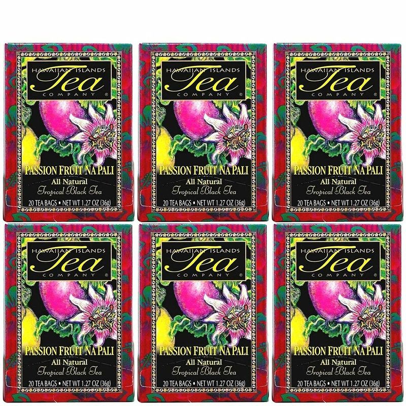 Hawaiian Islands Tea Company Passionfruit Na Pali Black Tea, All ...