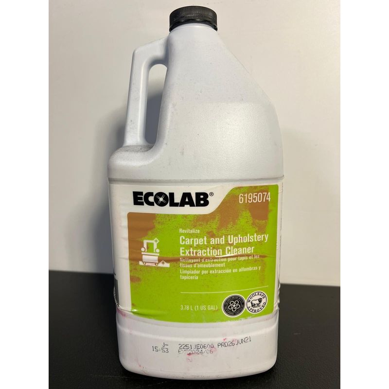 ECOLAB Revitalize Carpet and Upholstery Extraction Cleaner 1 Gallon ...