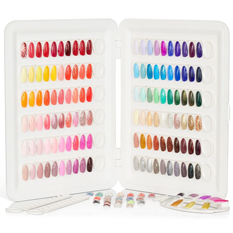 MYLEE Swatch Book - 120 Colour Slots – Detachable Nail Colour Chart Display Book, Comfortable ...