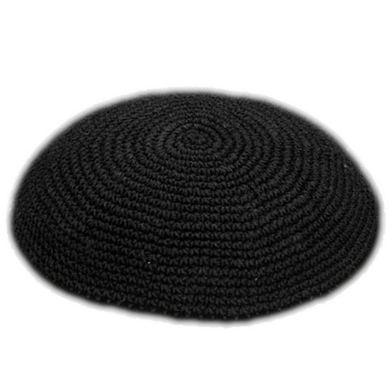 Black All Size Hand Made Yarmulke Jewish Kippah Kipa Judaica Yamaka ...