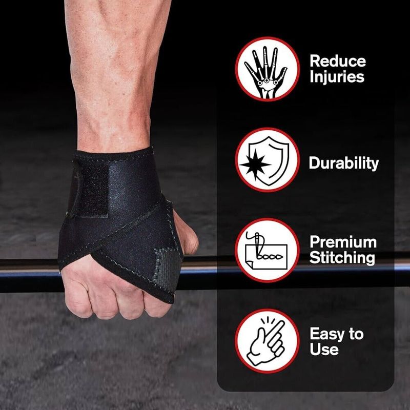 X1 Pair Wrist Hand Palm Brace Support Carpal Tunnel Sprain Arthritis ...