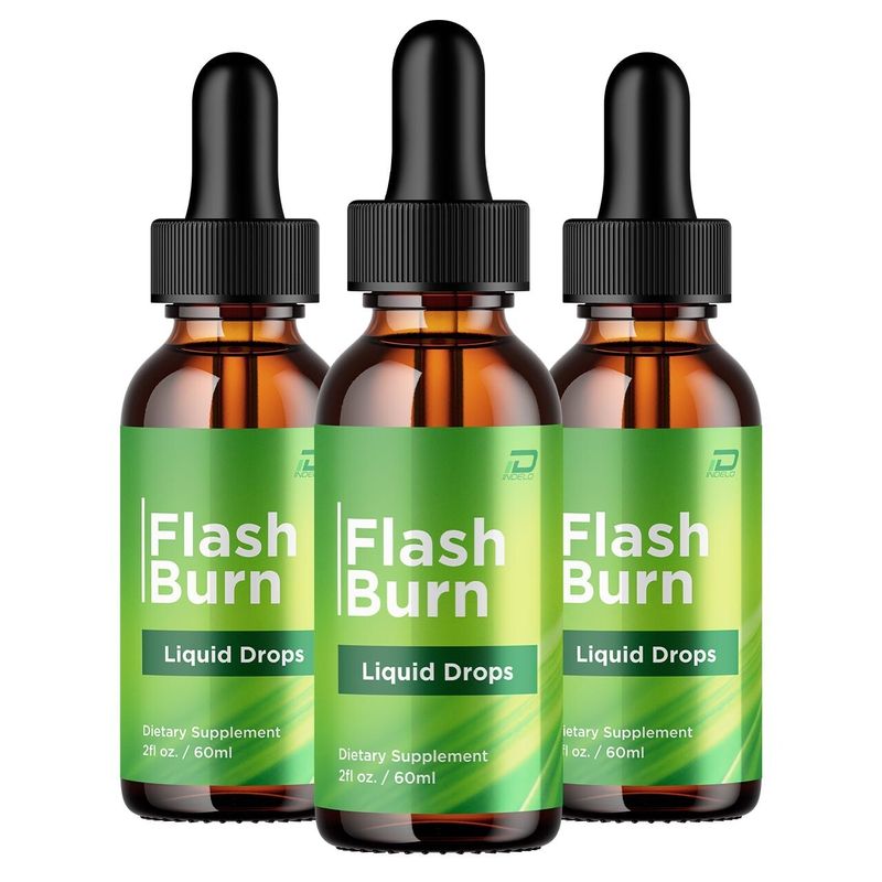 (3 Pack) Flash Burn Drops Healthy Formula - FlashBurn Liquid All ...