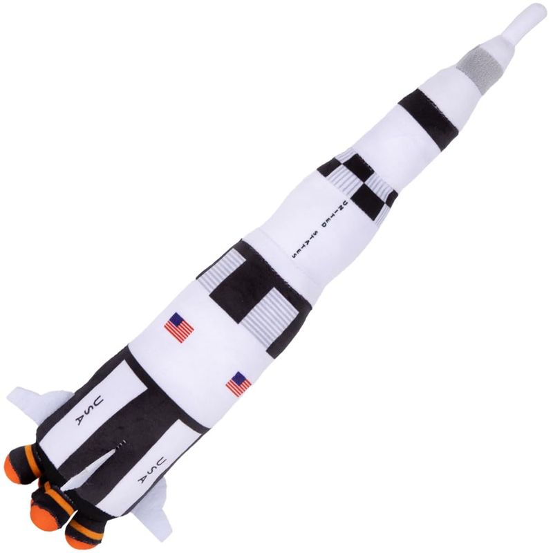 ArtCreativity Saturn Rocket Plush Toy for Kids, 18.5 Inch Space Shuttle ...