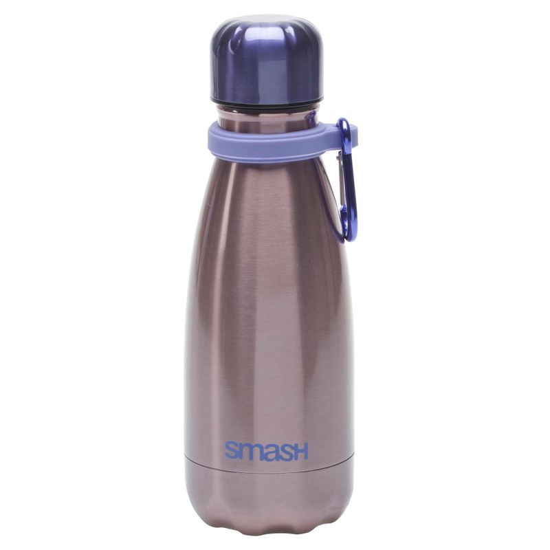 Smash Stainless Steel Single Wall 400ml Water Bottle with Carabiner ...