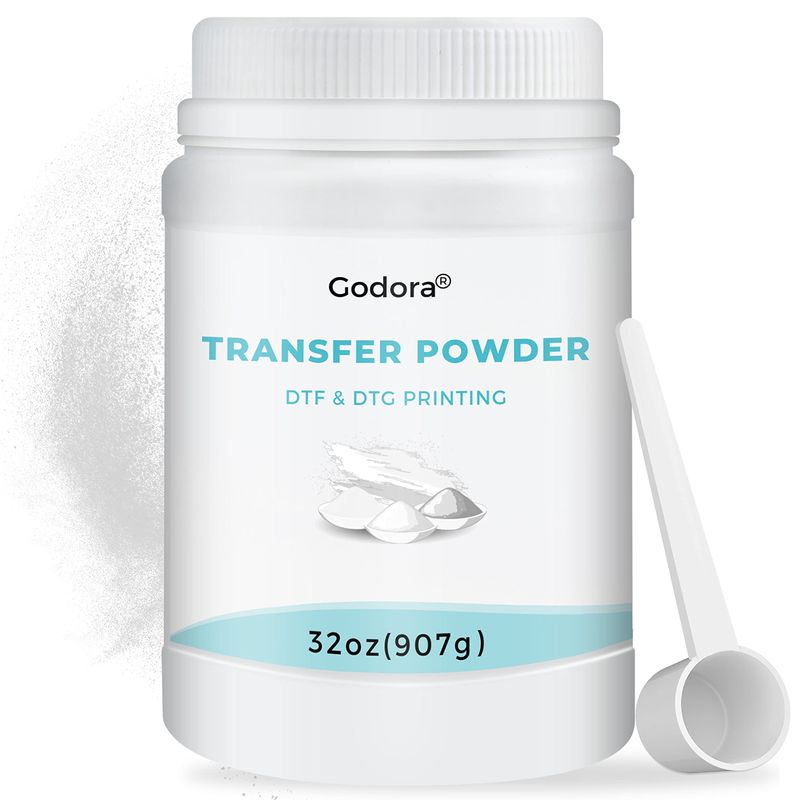 Godora DTF Powder White Digital Transfer Hot Melt Adhesive 907g / 32oz ...