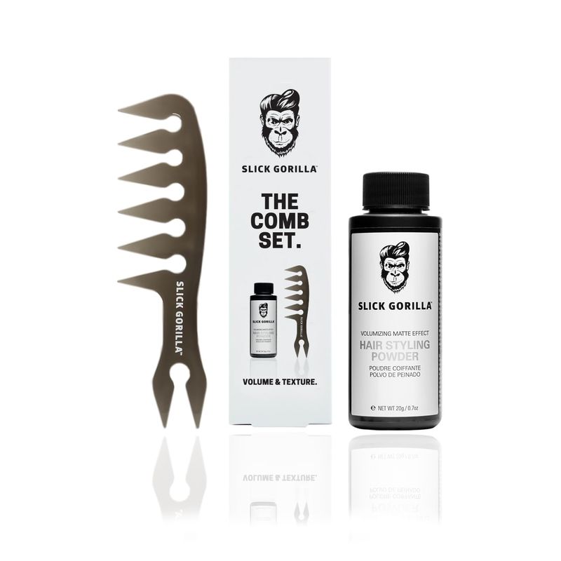 Slick Gorilla Comb Set (Hair Styling Powder 20g + Comb) - EveryMarket