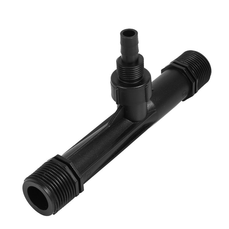1/2", 3/4", 1" Inch Fertilizer Injector Tube, Plastic Black Agriculture Tool Venturi Garden ...