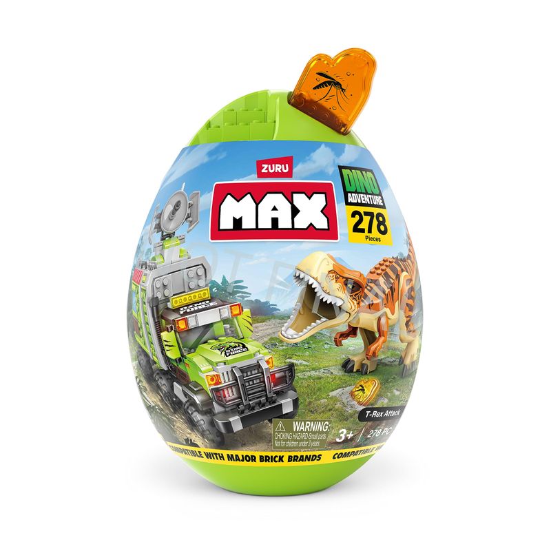 Max Build More 277 Pc Dino Escape Series 1 Brick Set for Kids 3+ Create ...