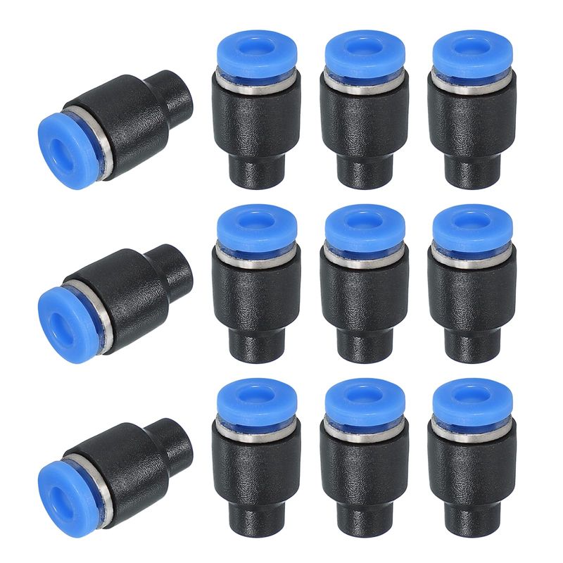 PATIKIL 12 Pcs Tubing Quick Fitting Cap, 4 Mm(1/6") Tube OD Plastic ...