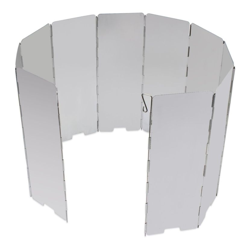 KEESIN Outdoor Camping Stove Windshield 10 Plates Foldable Aluminum ...