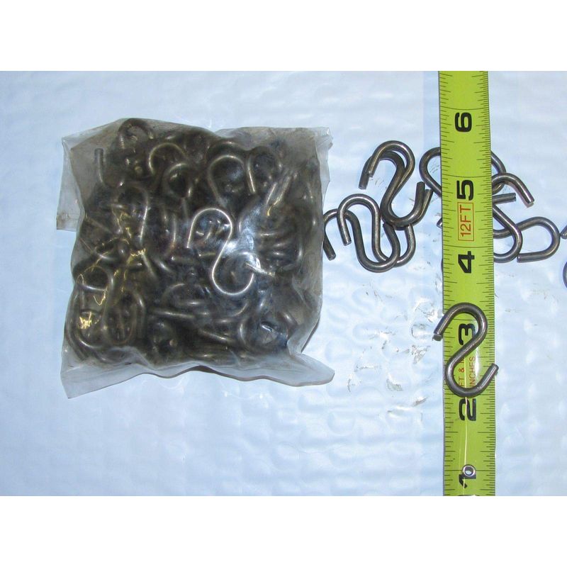 50 Regular Duty S Hooks Traps, Trapping, Animal Control, Trap - Online ...