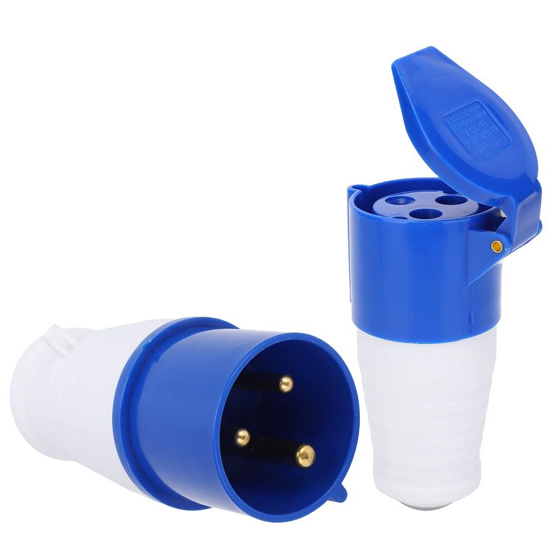 Industrial Power Plug Set, 32A 220‑250V 2Pcs Single‑Phase Power Plug ...