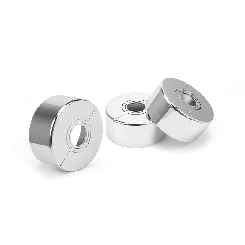 3 Pieces of Radiator Pipe Cover, DEANKEJI Pipe Covers Chrome, 3 Sizes ...