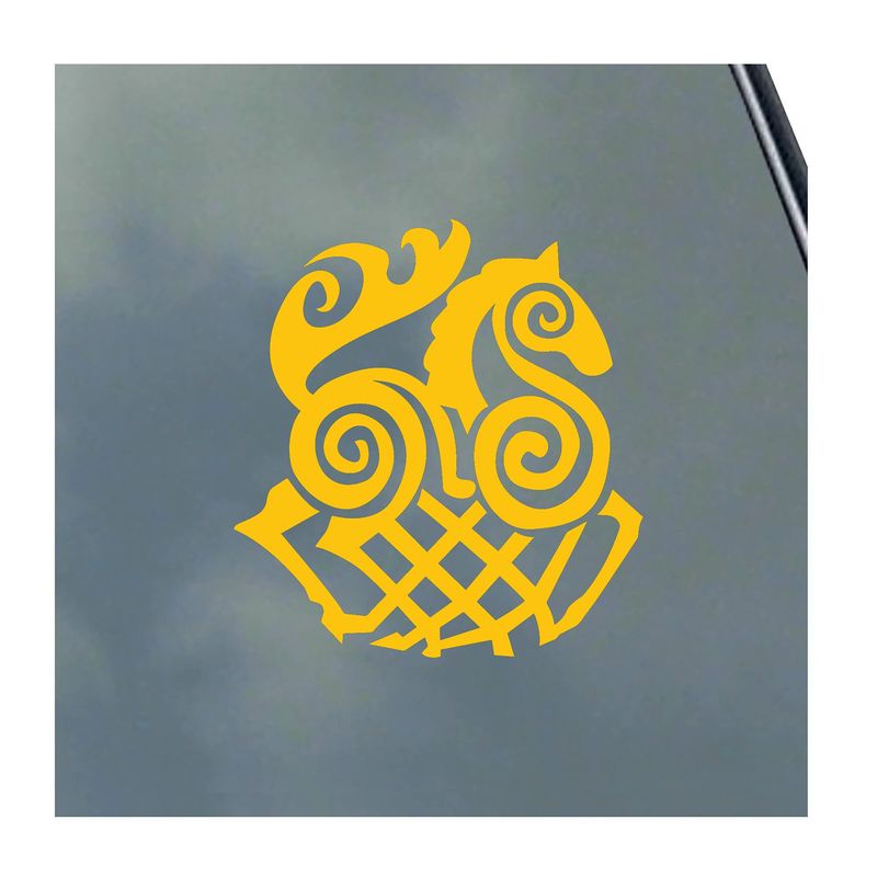 Sleipnir Odin's Steed Vinyl Sticker Decal Norse Viking Asatru Thor Loki ...