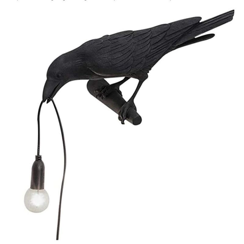 NorDiem Crow Table Lamps Bird Desk Lamp Bedroom Wall Sconce lamp Light ...