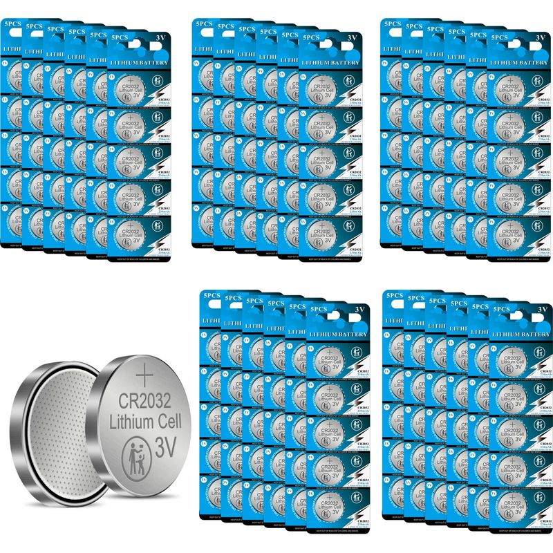 CR2032 Battery 230mAh CR2032 3V Lithium Battery 150 Pack - Online ...