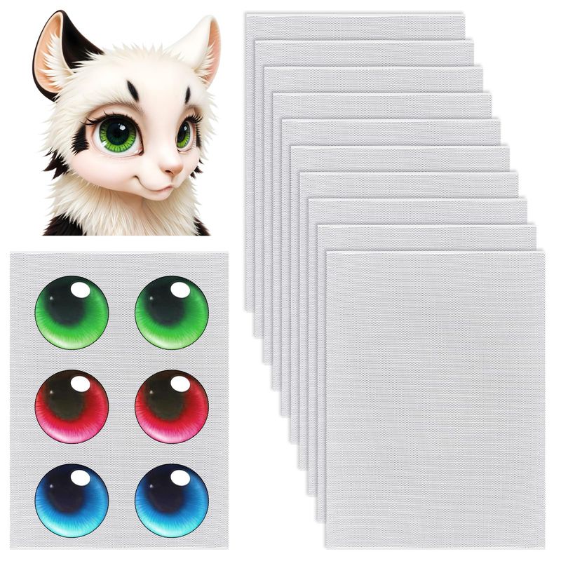 10 Sheets Fursuit Eye Mesh 30x20 cm Plastic Mesh Canvas Sheets 0.5mm ...